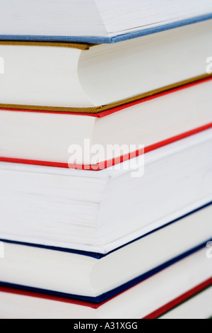 Stack of colorful hardcover books Stock Photo - Alamy