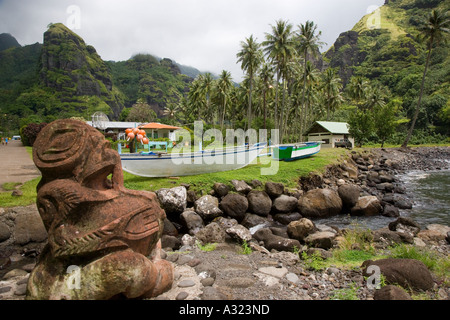 Tiki Hanavave Island of Fatu Hiva Marquesas Islands French Polynesia ...