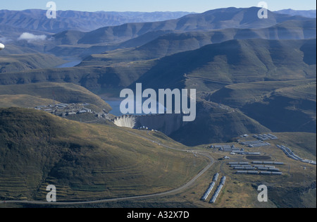 Construction of the Katse dam, Lesotho, Africa Stock Photo - Alamy