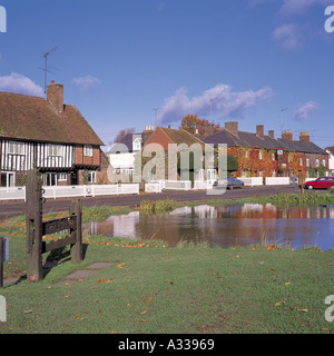 Aldbury village stocks, Hertfordshire, England, UK Stock Photo ...