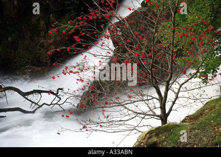 "Coniston Coppermines Valley" river, waterfall in the "Lake District ...