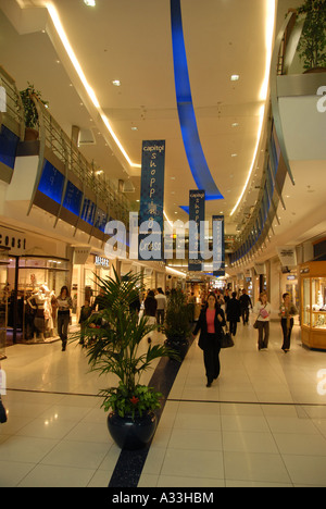 Interior Capitol Shopping Centre Cardiff City Centre South Wales Stock ...