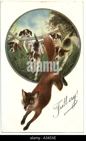 Fox-hunting - Full Cry Stock Photo - Alamy