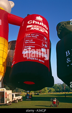 Chubb fire extinguisher hot air balloon Stock Photo - Alamy