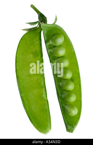 Open peapod Food Still life Stock Photo - Alamy