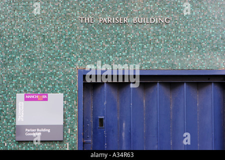 Pariser Building University of Manchester UK Stock Photo - Alamy