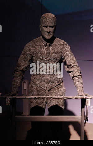 A statue of R.J Mitchell, the designer of the Spitfire aeroplane, which ...