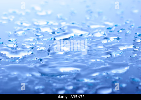 Water surface with droplets Stock Photo - Alamy