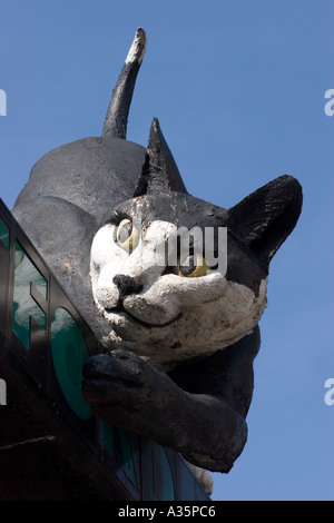 Giant Cat Sculpture The Catford Centre London England UK Stock Photo ...