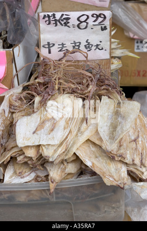 Fish shop in Chinatown in San Francisco fish fillet ice pan fresh Stock ...
