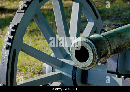 Revolutionary War French cannon called the Fox on a redoubt at Yorktown ...