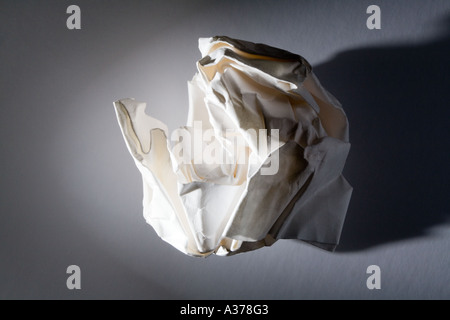 paper crunched up into a small ball Stock Photo - Alamy