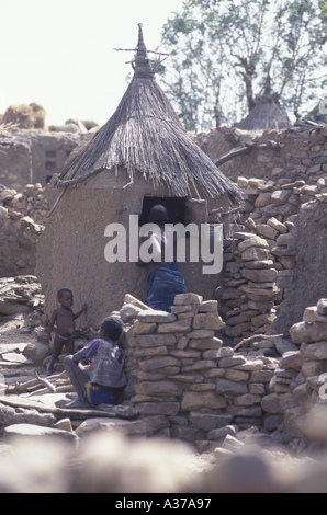 Inside a Dogon village The Dogon store their belongings inside small ...