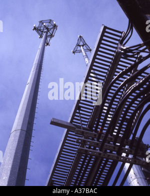 Twin Telecommunication Towers Stock Photo - Alamy