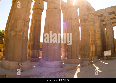 Hypostyle hall of Amenophis III 32 papyriform columns Luxor Temple ...