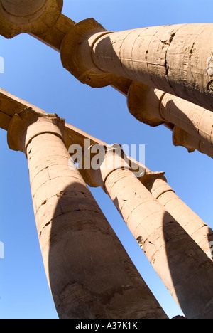 Hypostyle hall of Amenophis III 32 papyriform columns Luxor Temple ...