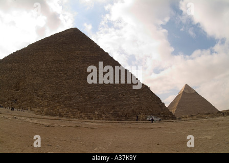 Giza pyramid of Khafre Chefren funerary complex plateau view Letopolis ...