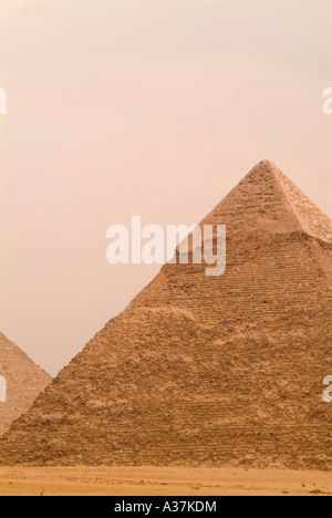 Giza pyramids of Khufo Cheops Khafre Chefren funerary complex plateau ...