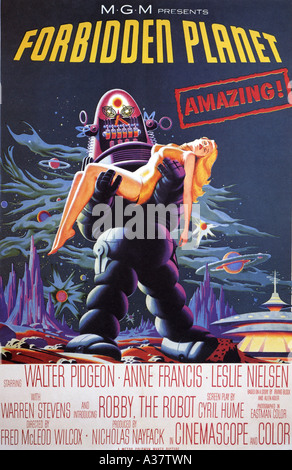 FORBIDDEN PLANET poster for the 1956 MGM film Stock Photo - Alamy