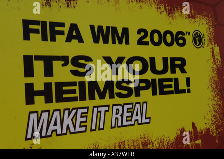 fifa wm 2006 it's your heimspiel make it real poster dortmund fanfest ...