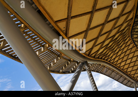 detail of modern wood roof structure Stock Photo - Alamy