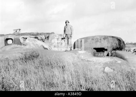 WW II Normandy pillbox George Looney Collection Stock Photo - Alamy