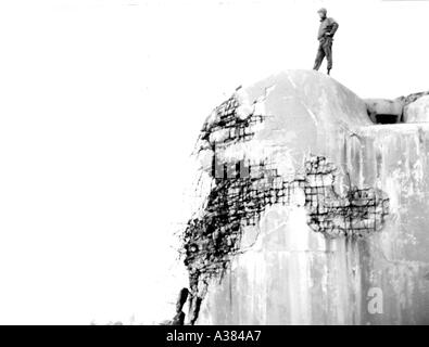WW II Normandy pillbox George Looney Collection Stock Photo - Alamy
