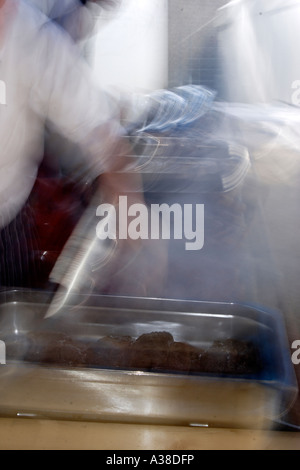 Barbeque chef at a wedding Stock Photo - Alamy