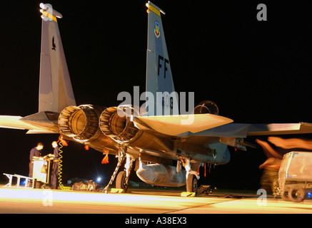 F-15 aircraft Jet Engine Stock Photo - Alamy