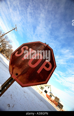rusted stop sign Stock Photo - Alamy