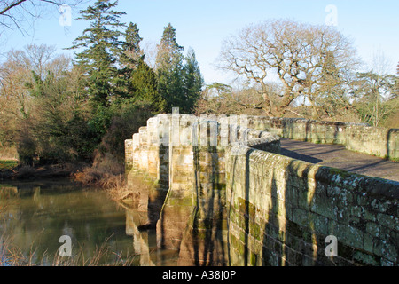 Ancient Stopham bridge over the river Arun near Pulborough West Sussex ...