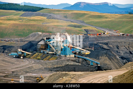 Open Pit Coal Mining and processing in South Africa. Washing and ...
