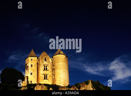 Salignac Chateau Dordogne region South West France Stock Photo - Alamy