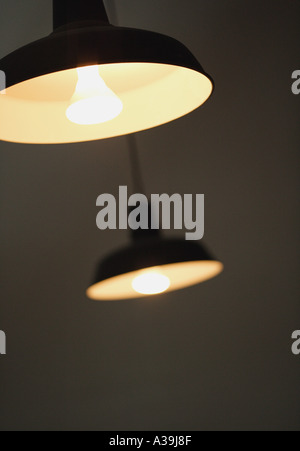 Two pendant light fittings Stock Photo - Alamy