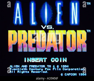 Alien vs Predator Capcom 1994 vintage arcade videogame screenshot ...
