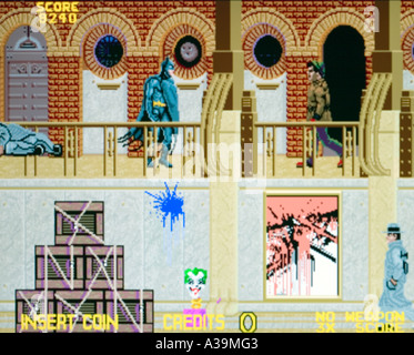 Batman Atari Games 1990 vintage arcade videogame screenshot - EDITORIAL ...