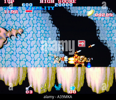 Black Tiger Capcom 1987 vintage arcade videogame screenshot - EDITORIAL ...
