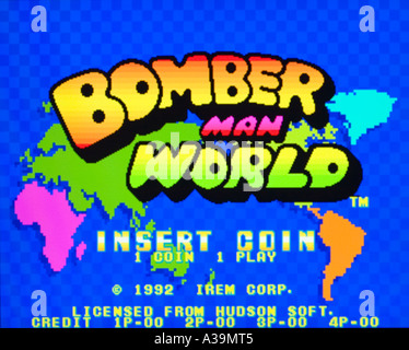 Bomberman World Bomber Man Irem 1992 Hudson Soft vintage arcade ...