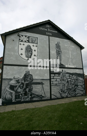 UVF Ulster Volunteer Force 36th Ulster Somme wall mural rathcoole ...