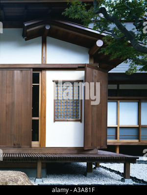 Modern Japanese private residential house with the front gate built in ...
