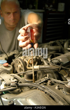 Mechanic Using Flat Head Screwdriver 2 Stock Photo - Alamy