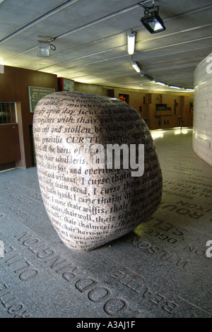 Cursing Stone Millenium Gallery Carlisle Cumbria England Stock Photo ...