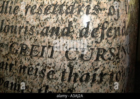 Cursing Stone Millenium Gallery Carlisle Cumbria England Stock Photo ...