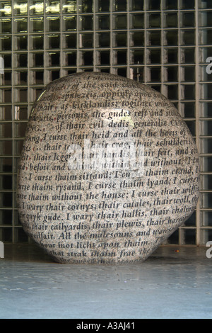 Cursing Stone Millenium Gallery Carlisle Cumbria England Stock Photo ...