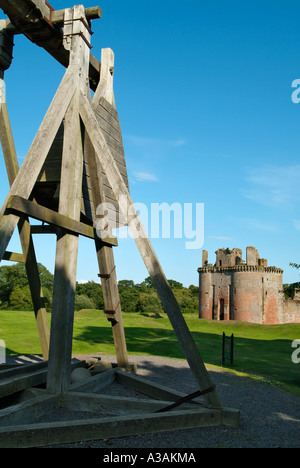 Trebuchet Reproduction Siege Engine at Caerlaverock Castle Dumfries and ...