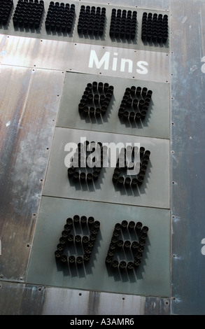 Destination number board, with small tube lights Stock Photo - Alamy