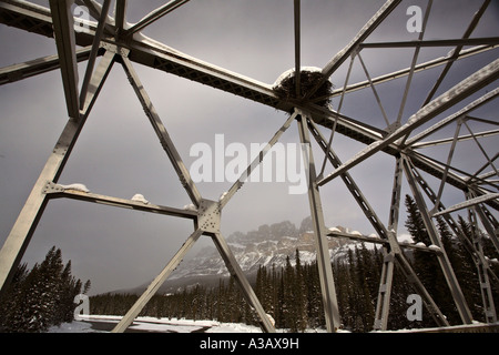 Large nest on bridge Stock Photo - Alamy