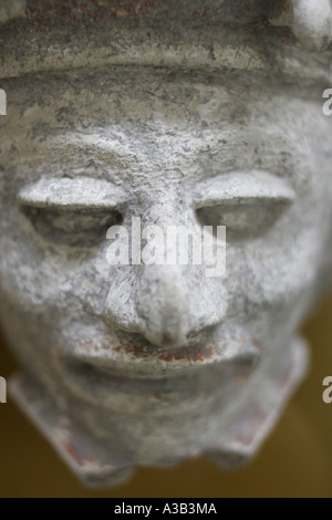 Maya face from Mayapan, Yucatan Mexico Stock Photo - Alamy