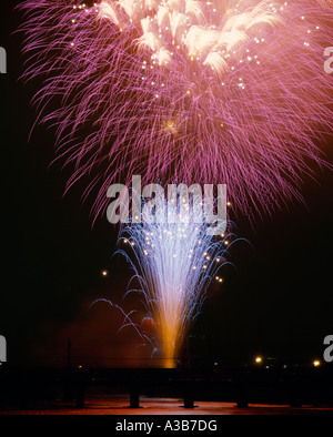 JAPAN Kyoto Hanabi Fireworks in traditional Japanese design of the ...
