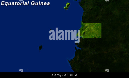 Equatorial Guinea, satellite image Stock Photo - Alamy